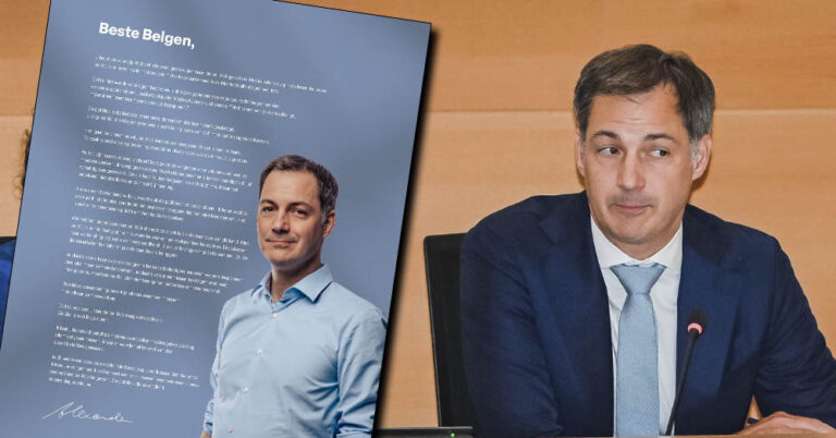 Alexander De Croo verontschuldigt zich voor de antipolitiek van zijn regering - PAL